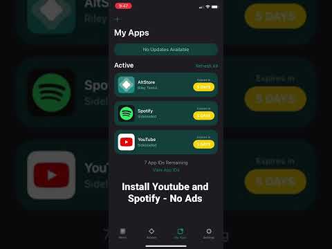 Install Modified IPA of Spotify and YouTube with No Ads
