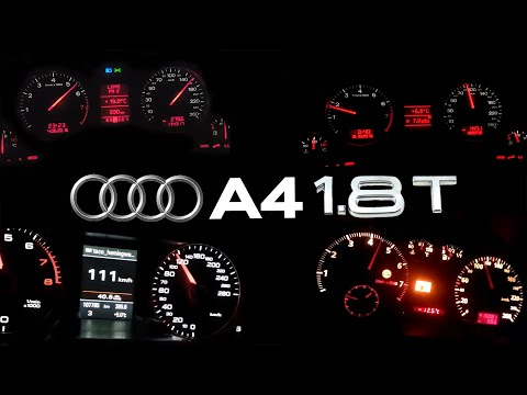 0-100 Accelerations for all The Audi A4 1.8T (1994-2015)