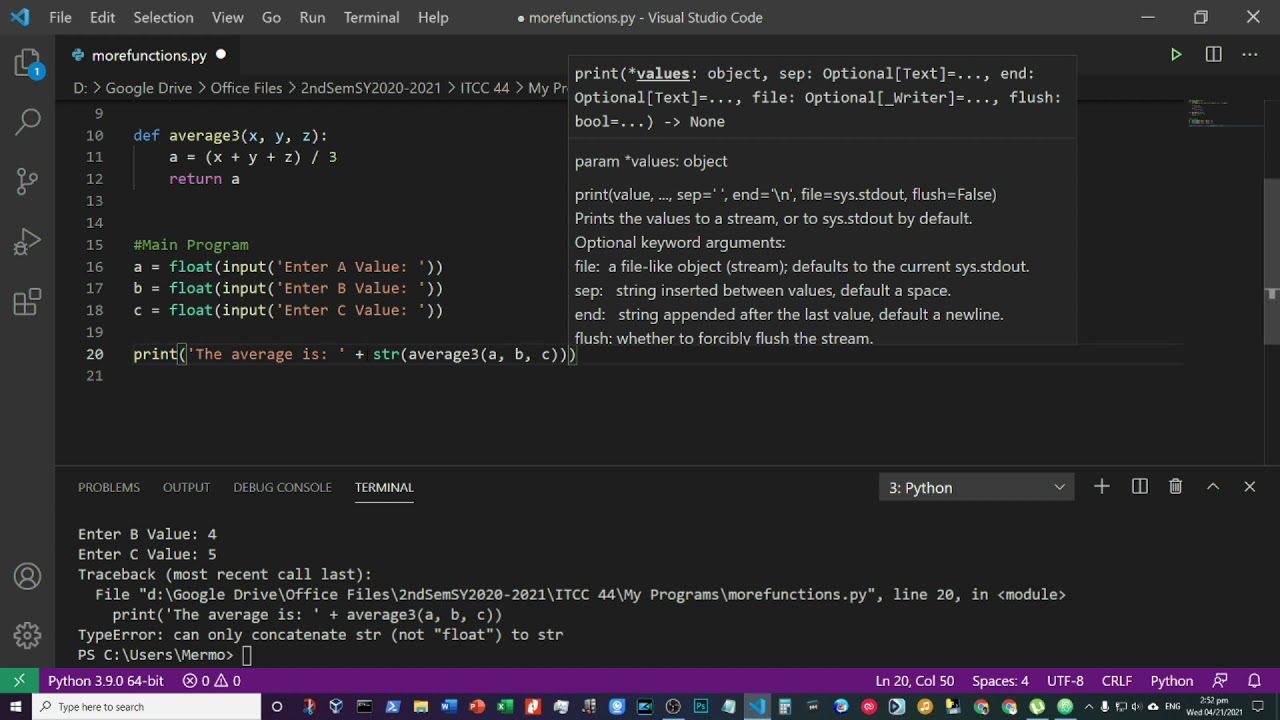 Chapter 4 - Functions (More Examples)