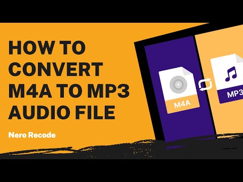 How to Convert M4A to MP3 Audio File | Nero Recode Tutorial