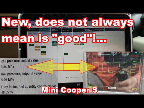 Mini Cooper S R56 running rough... Error 2880, high pressure fuel system faults...