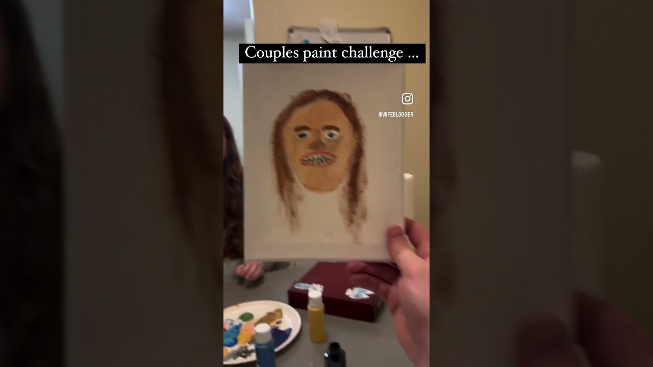 Couple Paint Eachother Challenge #couple #couplethings #funny #marriedlife #couplelaughs