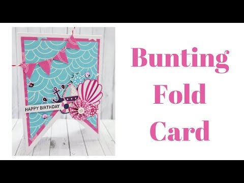 Bunting Fold Card | Fun Fold Card