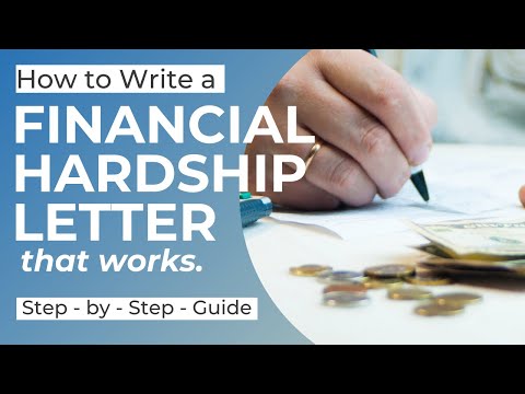 How to Write a Financial Hardship Letter that WORKS! - Step by Step Guide.