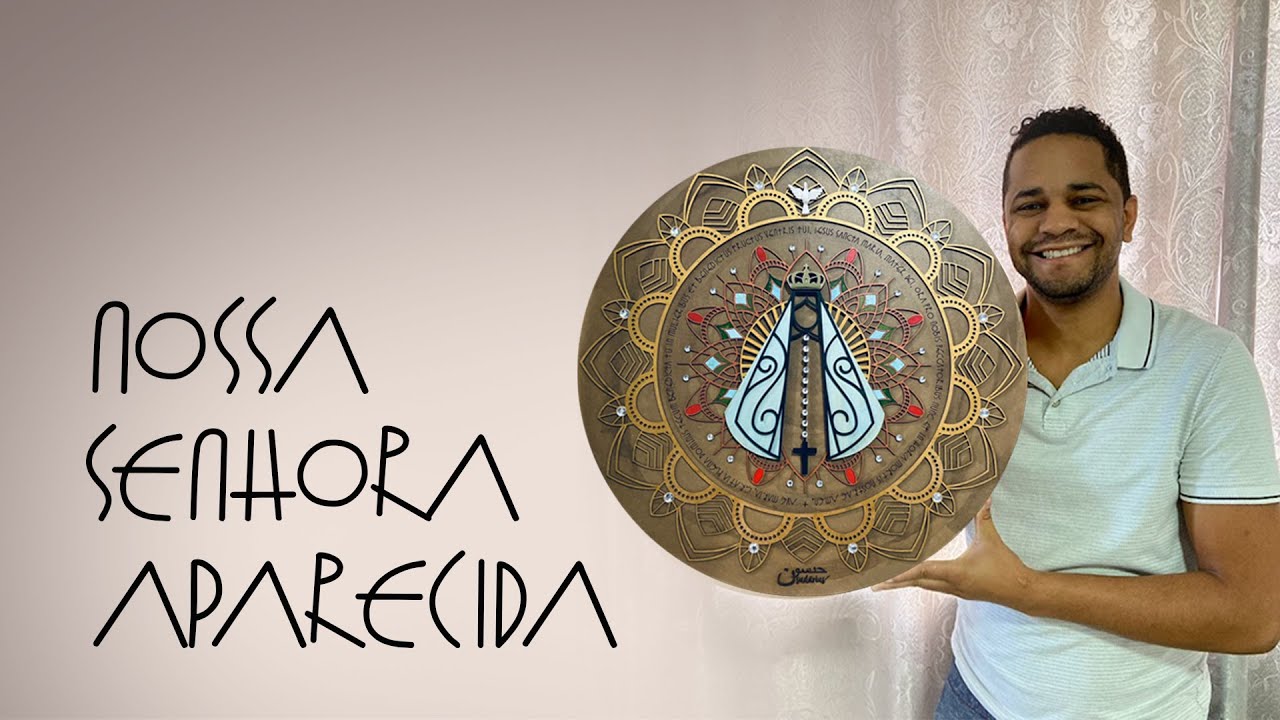 Quadro de Nossa Senhora Aparecida - Sudarius Artesanato Católico