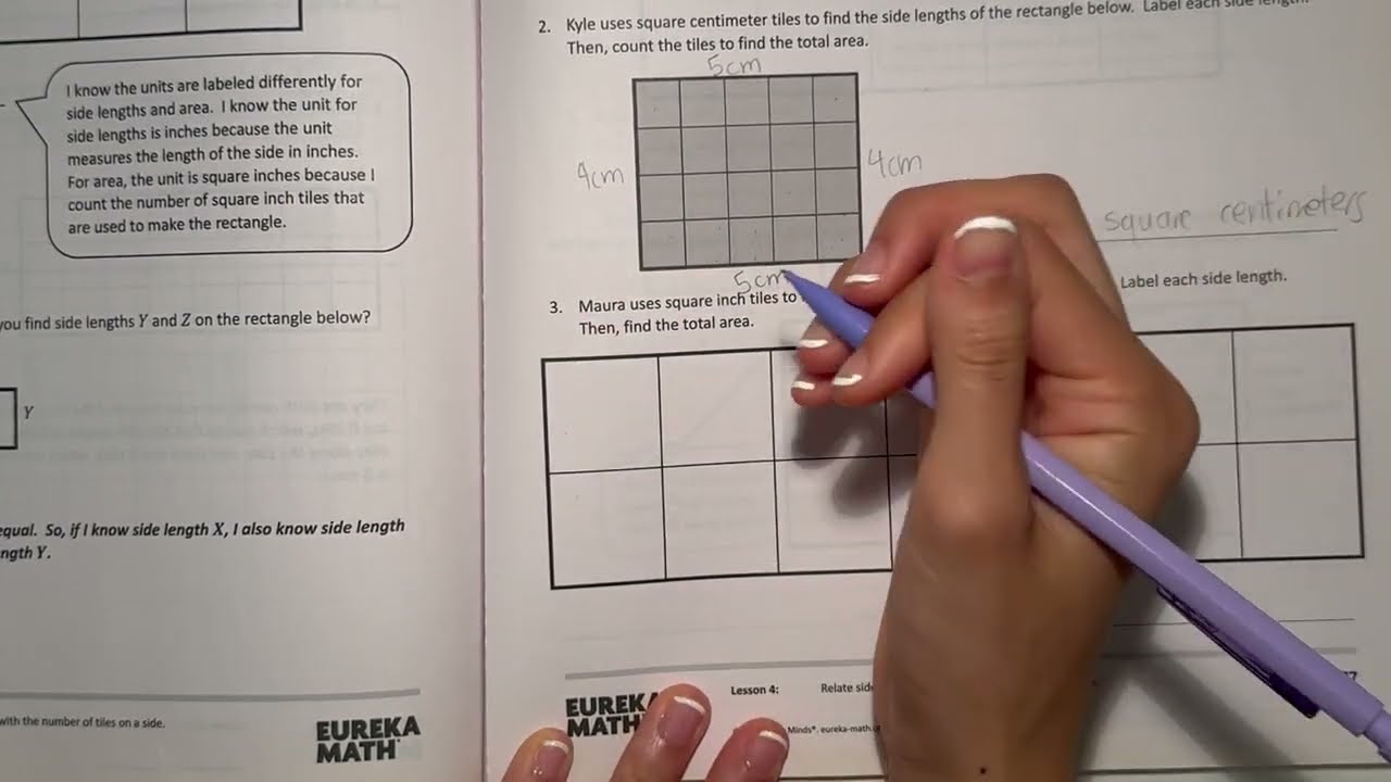 Eureka Math Grade 3 Module 4 Lesson 4 Homework | #mathwithaubrey #answers