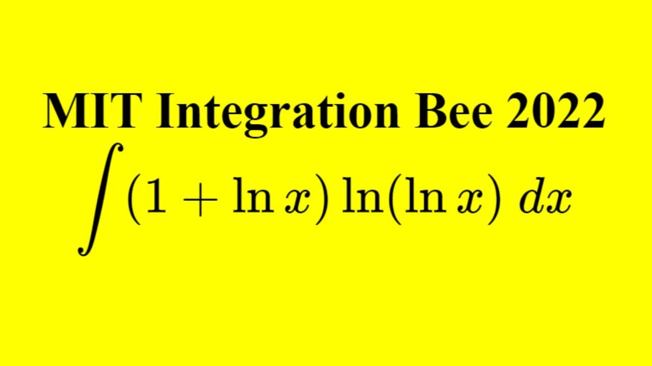 MIT Integration Bee 2022 #16