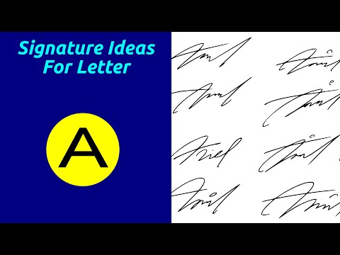 SIGNATURE IDEAS FOR Letter A | Ariel,alan,alfie,archie,arthur,axel,andrew,abner