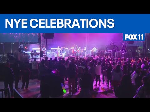 Thousands celebrate New Year's Eve in downtown LA