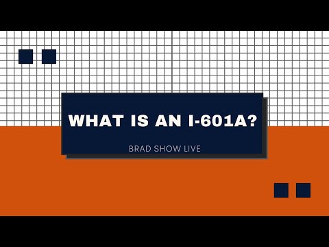 What Is An I-601A?
