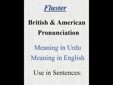 fluster meaning: english difficult words #shorts #english