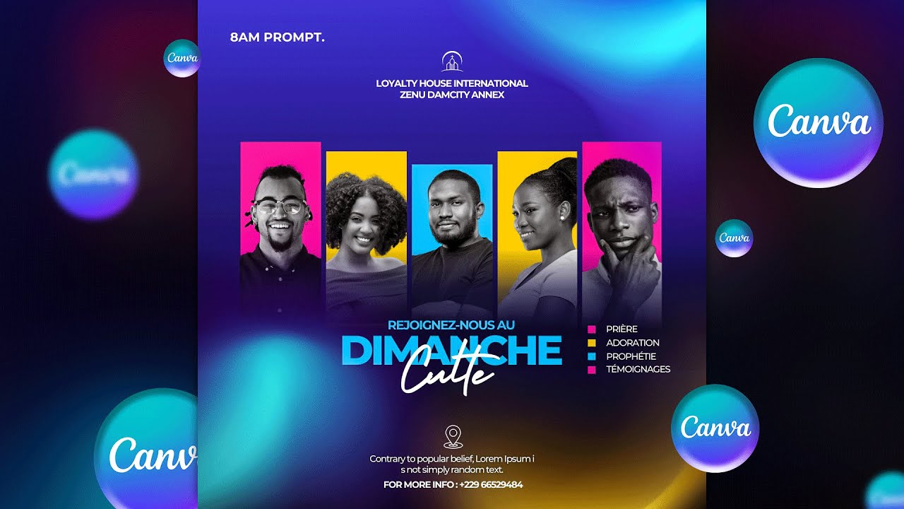 Créer une Affiche avec Canva | Affiche pour Evenement ou Conférence | Tutoriel Canva