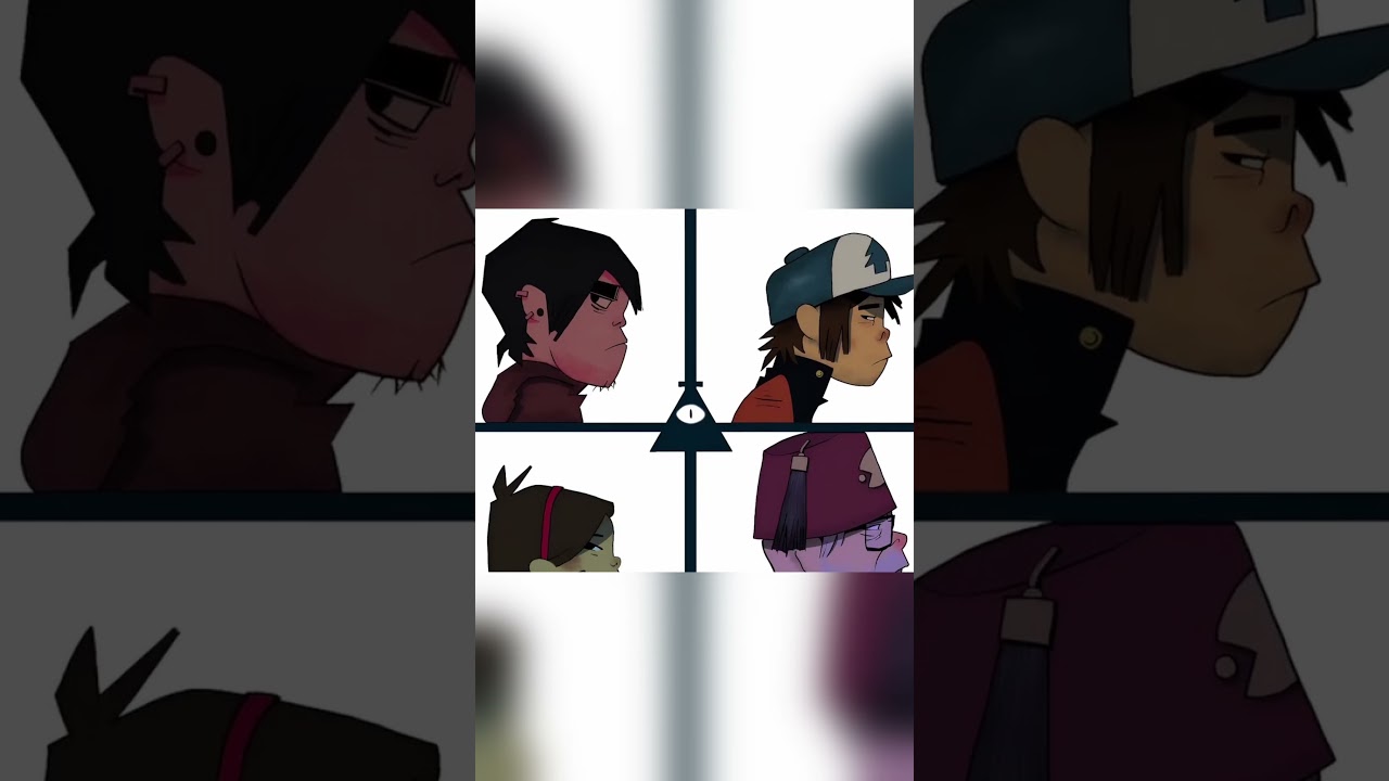 Gorillaz en Gravity Falls #iceberg