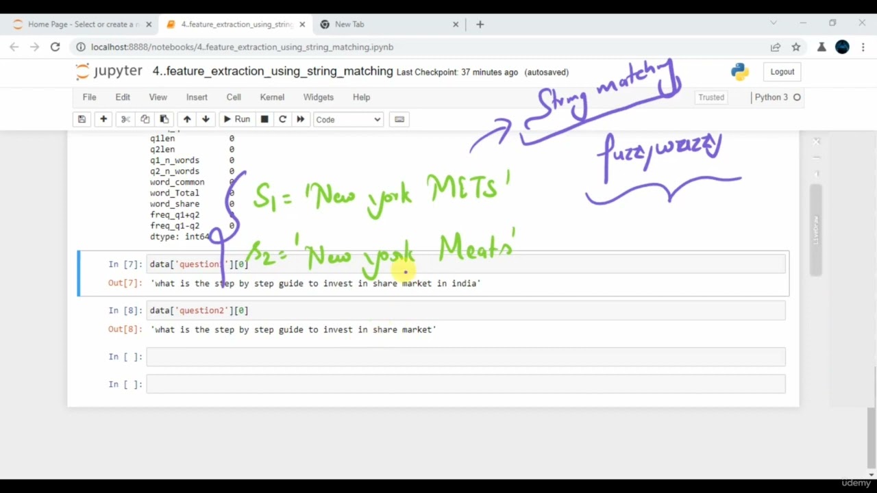6. Python With Data Analytics String matching in MLNLP:6.1 String Matching using fuzz ratio 2023.