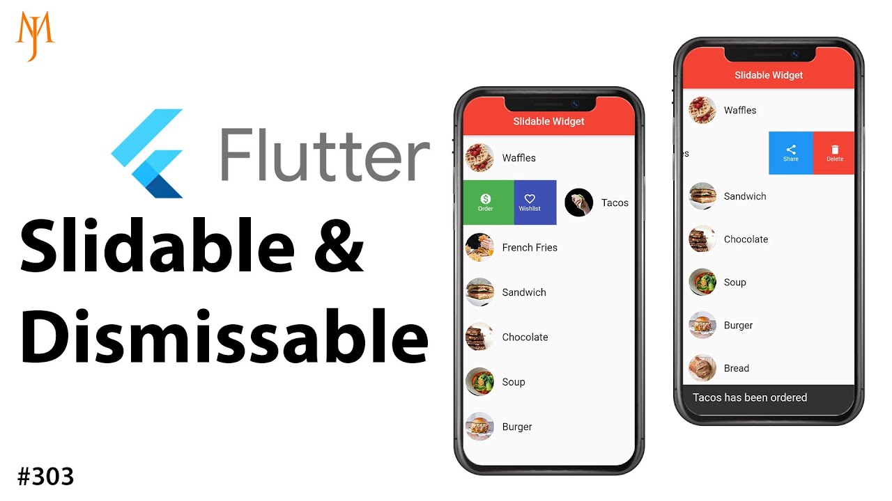Github Johannesmilke Flutter Slidable Example With The Flutter Slidable And Dismissable