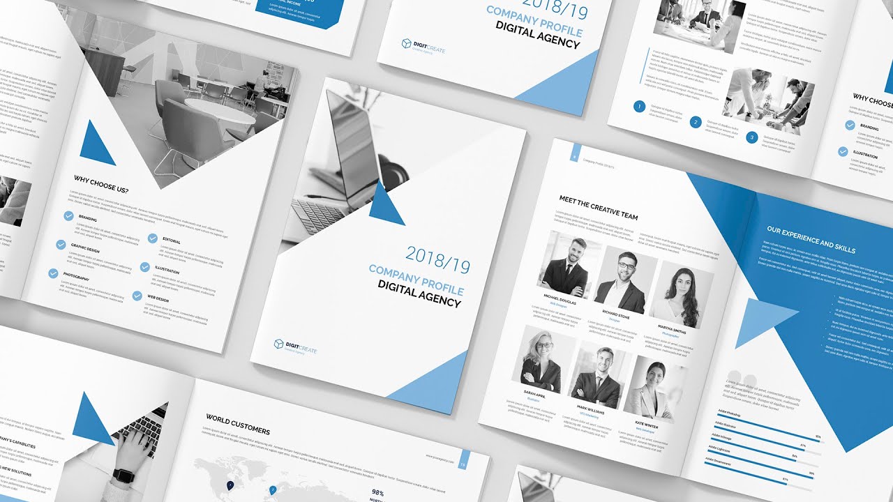 Digital Agency - Company Profile Print Templates Download