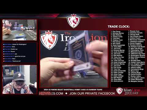 2024-25 Panini Select Basketball Hobby 3-Box #3 Random Teams