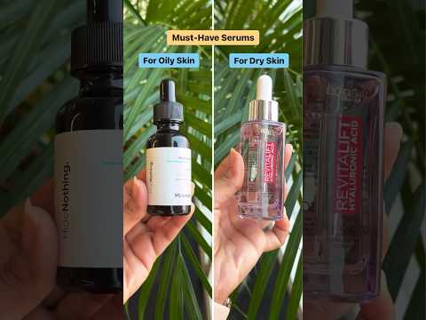 Must-Have Face Serums for Oily Skin Vs Dry Skin💧👌 | Skincare Essentials 2023 | Nykaa #Shorts
