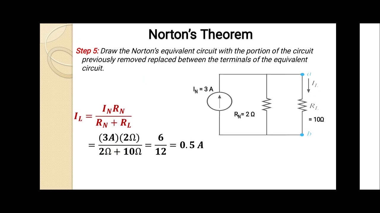 DC Circuits - Norton's Theorem @Educationtech25 