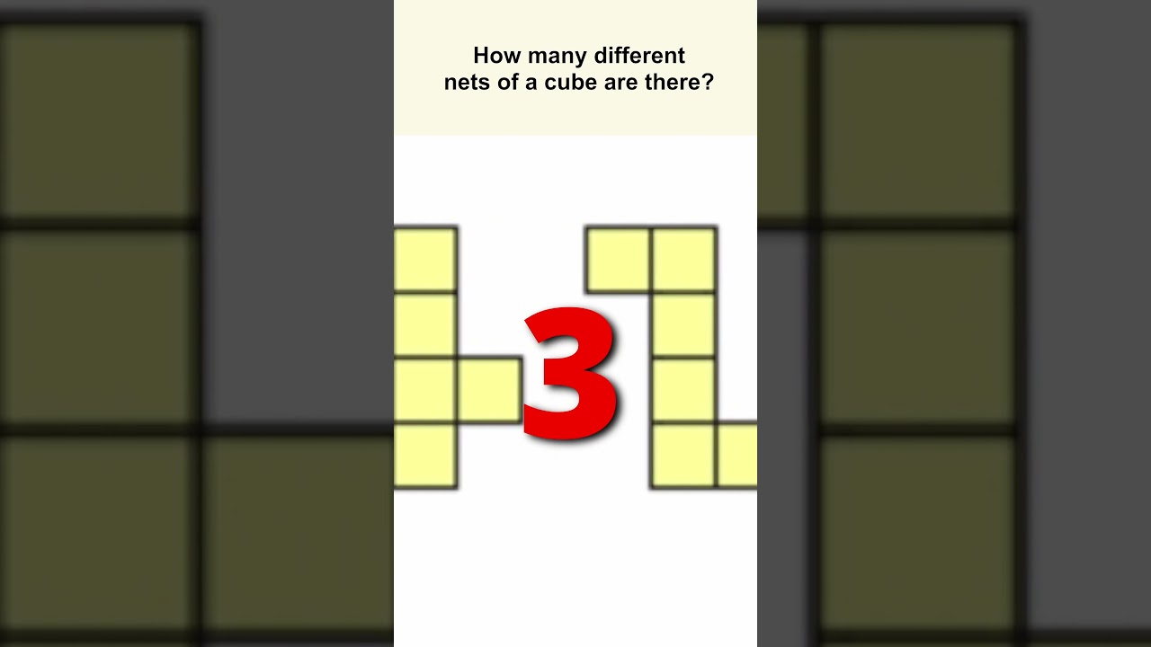 How many nets does a cube have?