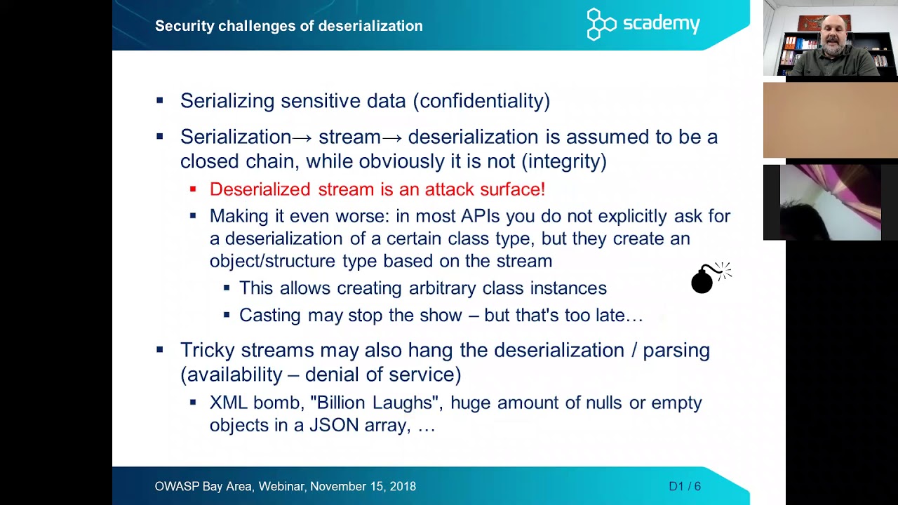 Webinar: Java Serialization security issues