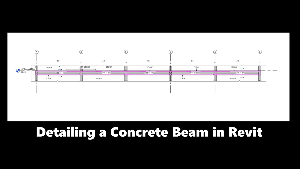 Reinforcement and Detailing of a Concrete Beam in Revit