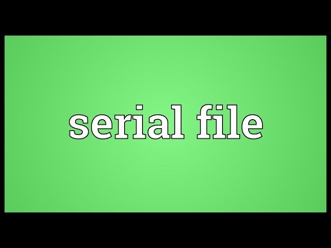 Serial file Meaning