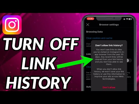 How To Turn Off Link History On Instagram