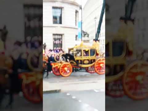 The Royal Carriage procession at King Charles Coronation. #coronation
