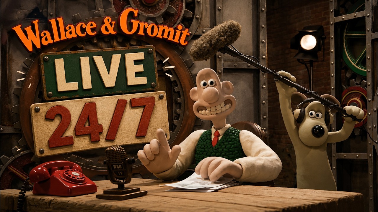 Wallace & Gromit 24/7 🔴 LIVE Stream 🧀 #livestream