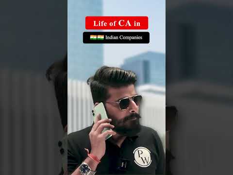Life Of CA In Indian VS MNC Companies😱 #Shorts #CA #PW