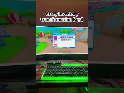 Bubble gum simulator infinity BGSI inventory transformation! #bgsi #roblox #bubblegumsimulator