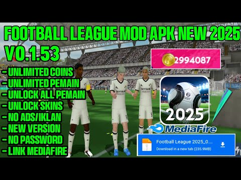 Download Football League Mod Apk V0.1.53 Terbaru 2025 - Unlimited Coins & No Password