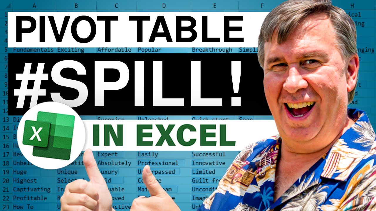 Excel Pivot Table - New! Spill Error - Episode 2711 | MrExcel Message Board