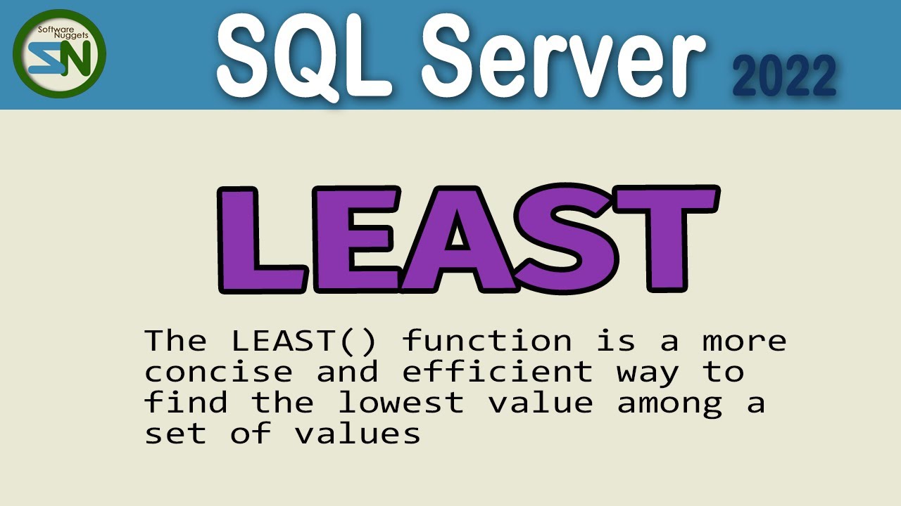 LEAST Function in SQL Server 2022