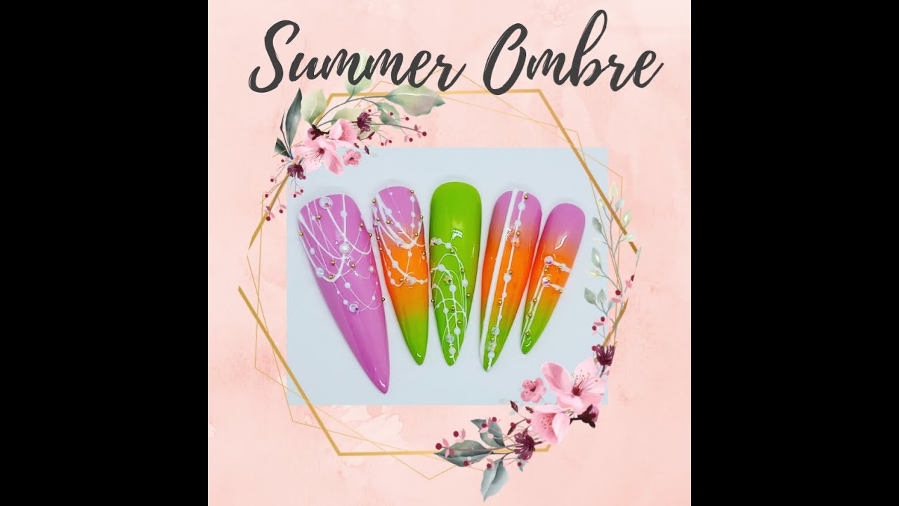 Summer Ombre Nails | Spider Gel | Summer Nails | Ombre Nails