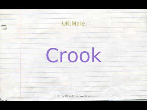How to pronounce crook