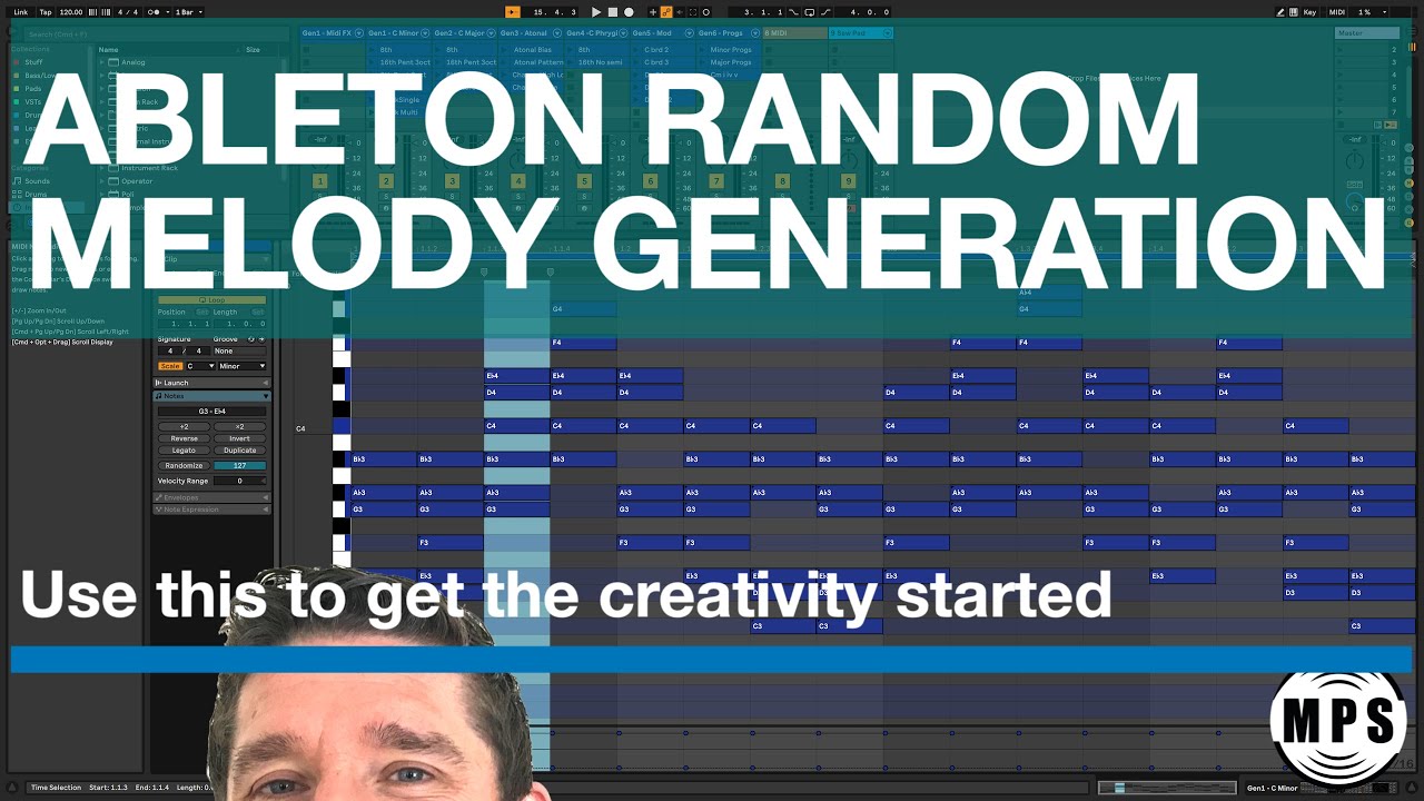 Ableton Melody Generator, Random Creative Music Tool