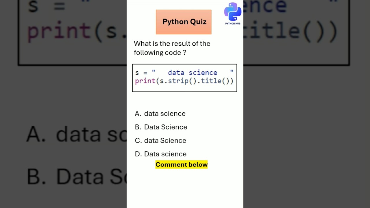 Python Quiz - Part 62 #shorts
