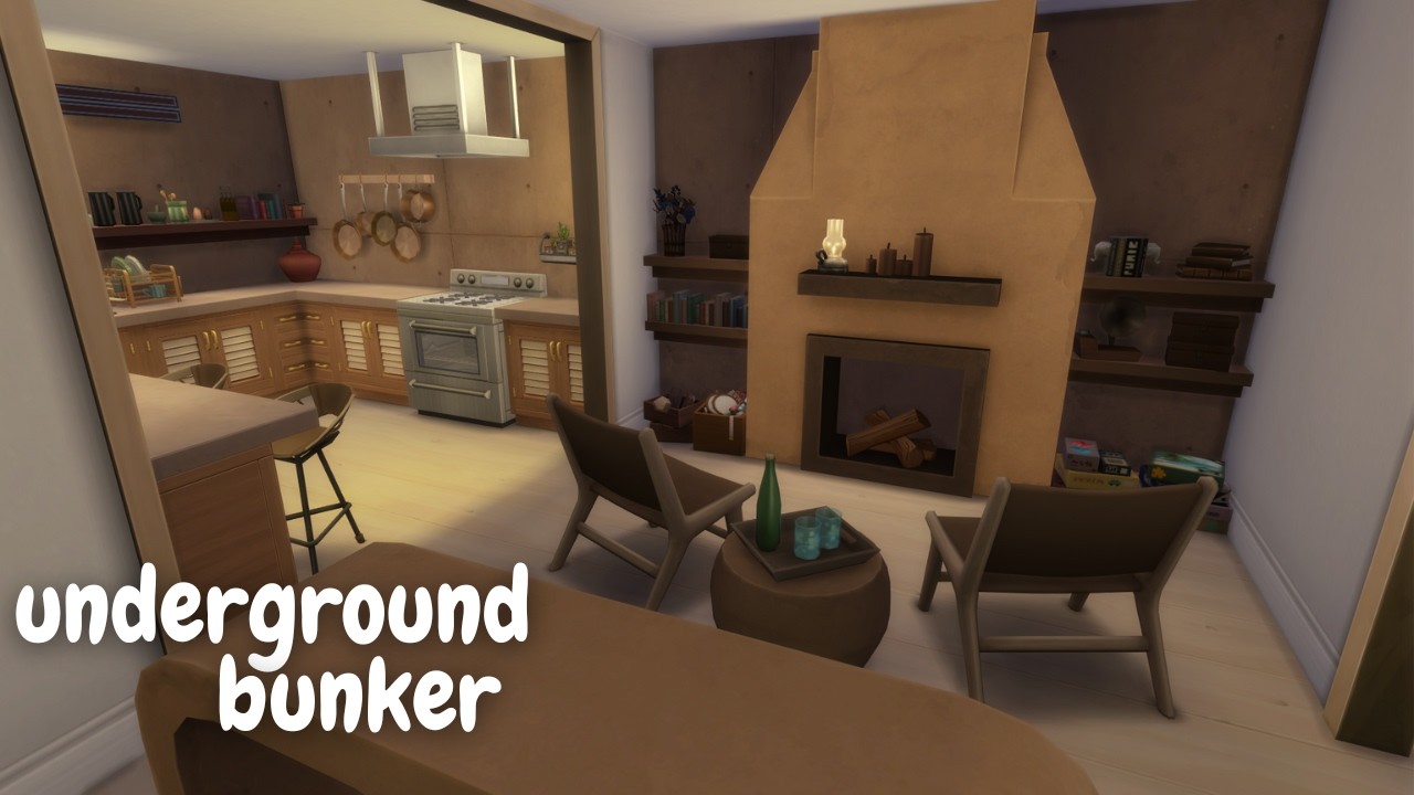 Doomsday Shelter | Building a Secret Underground Bunker in the Sims 4 - Speed Build