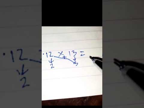 12 x 13 = ? This is a new method how to easily calculate multiplication