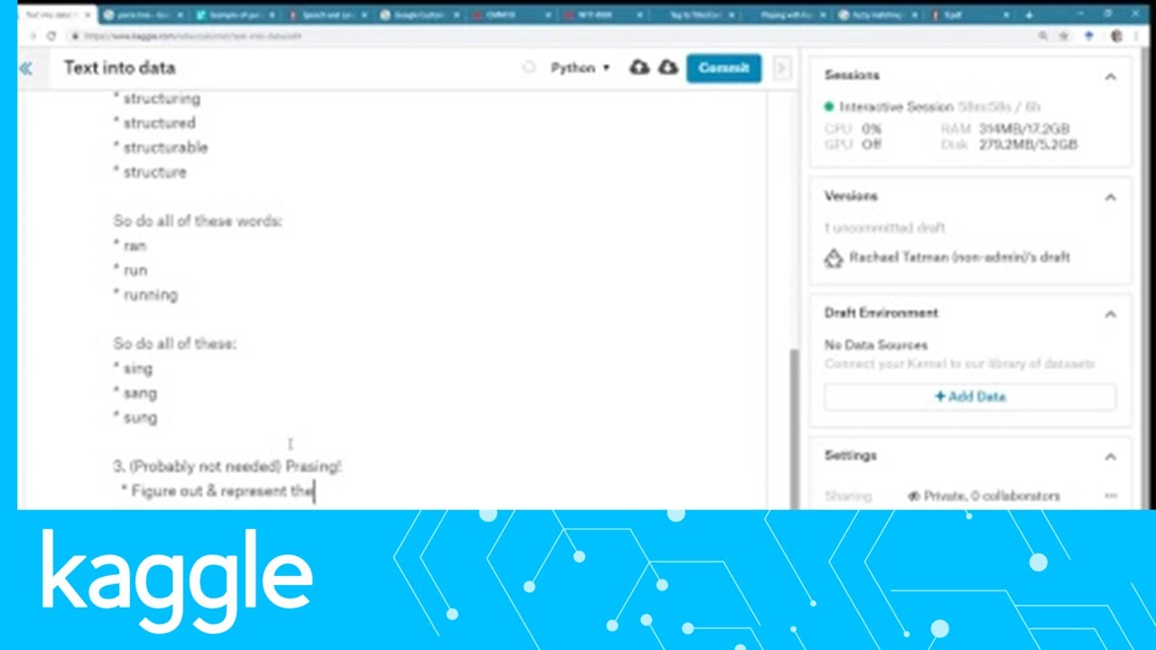 Kaggle Live-Coding: How to turn text into structured data for NLP | Kaggle