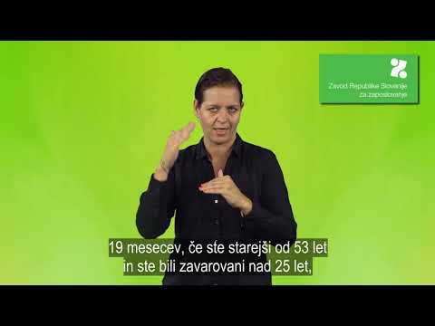 Denarno nadomestilo: roki za uveljavitev in čas prejemanja (znakovni jezik)
