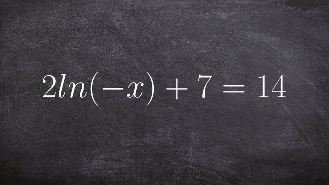 Learning to solve an exponential equation by using your calculator