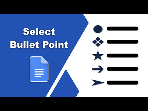 How to select all bullet points in google docs
