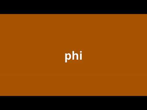 what is the meaning of phi