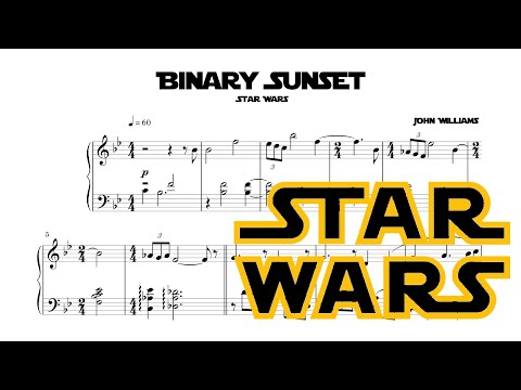Binary Sunset for piano - Star Wars