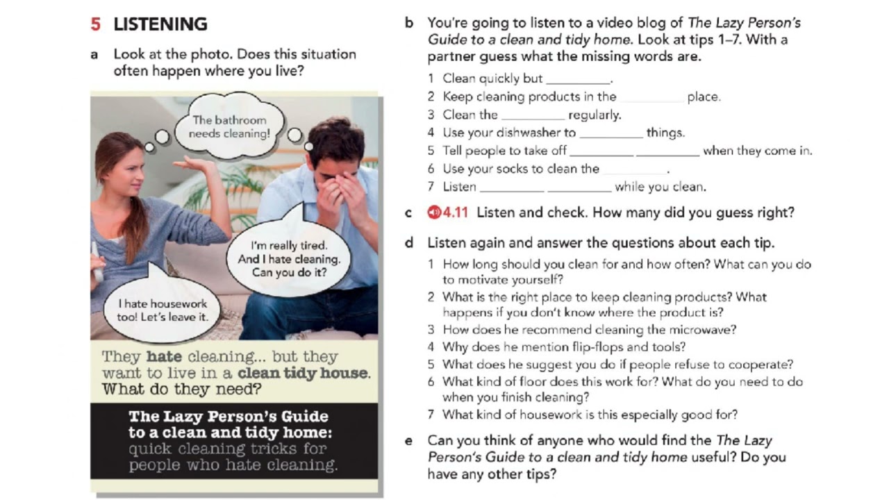 English File pre intermediate 4th edition SB_4.11