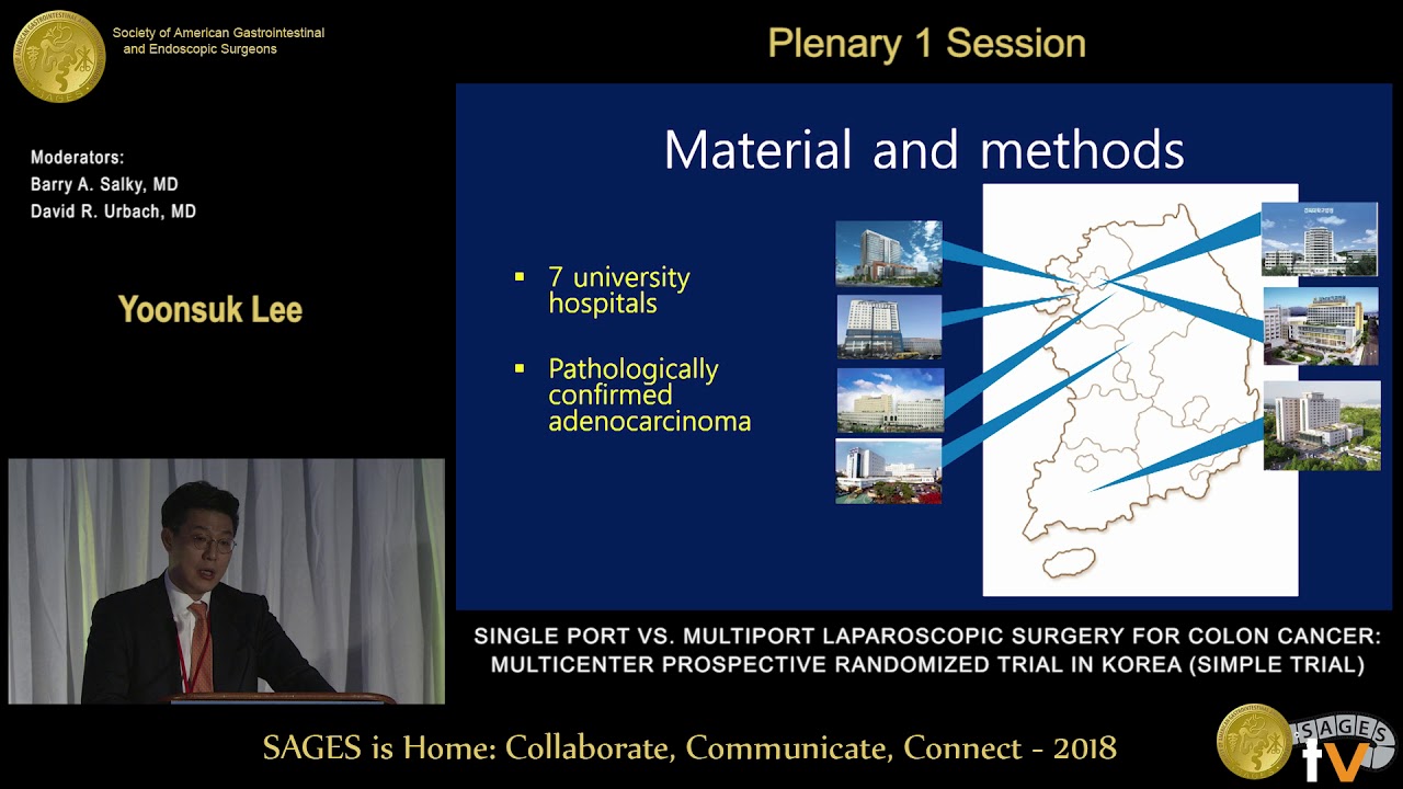 Single incision vs multiport laparoscopic surgery for colon cancer