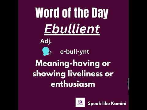 . How to Use Word of the Day for Vocabulary Growth ? Learn a new new word daily. #speaklikekamini